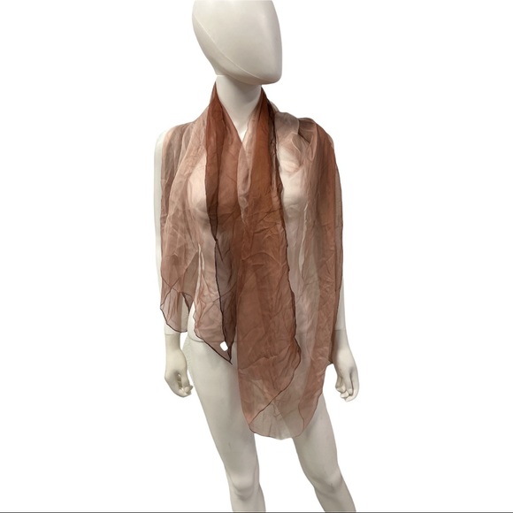 Vintage | Accessories | Vintage 0 Silk Rectangular Scarf Shawl Wrap ...